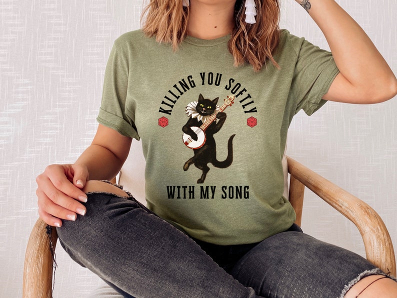 DND BARD SHIRT Dnd Cat Shirt Bard Tshirt Dnd Bard Dice - Etsy