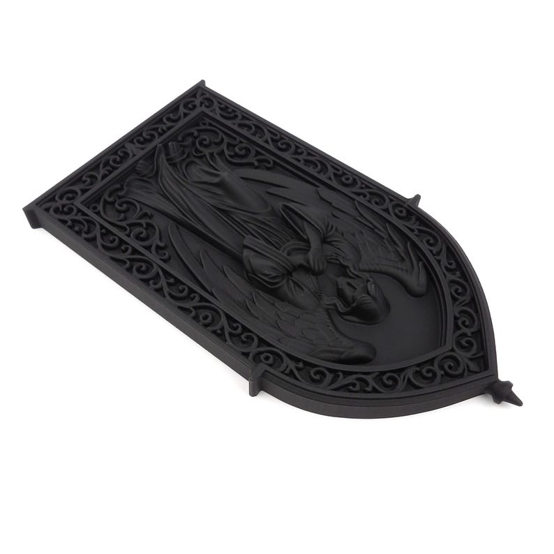 Gothic Angel Arch Plaque, 3D Printed Dark Academia Wall Art, Victorian ...