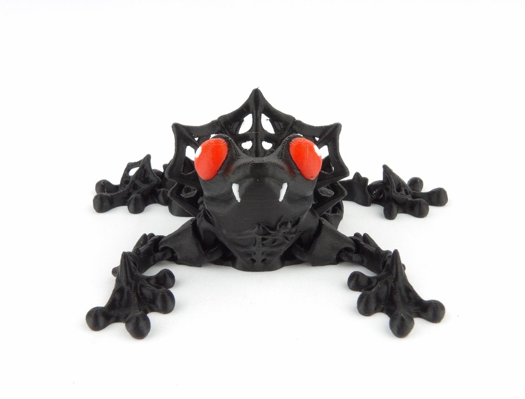 Count Frogula - 3D Printed & Articulated Frog - Spider / Halloween ...