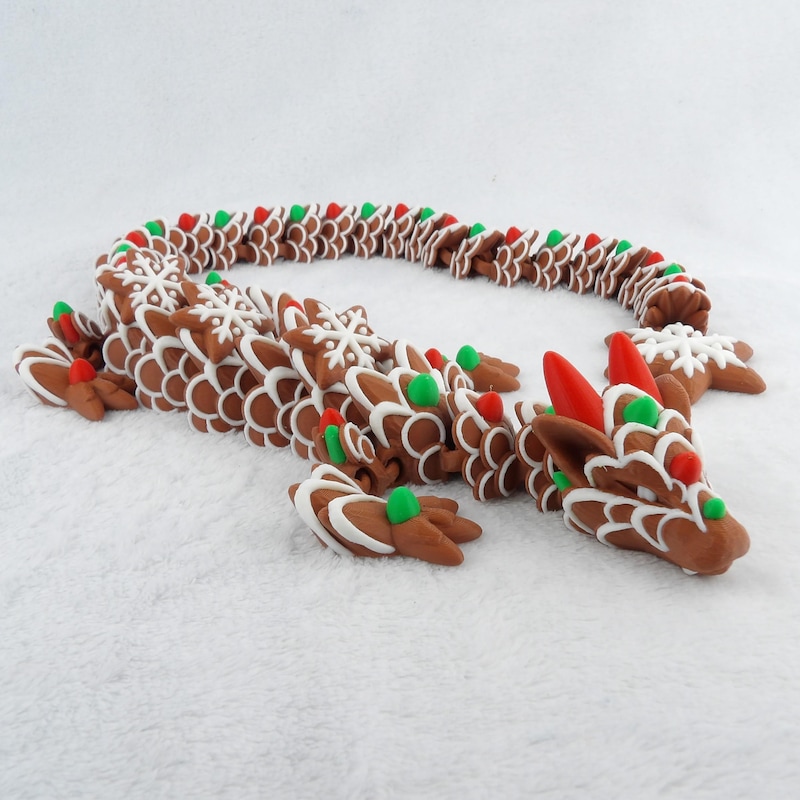 Gingerbread Dragon Fidget Toy - Etsy Canada