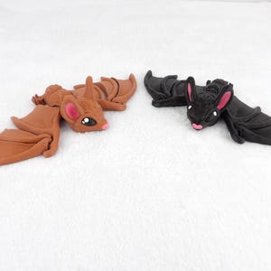 3D Printed Articulated Bat Custom Colors Spooky Companion - Etsy