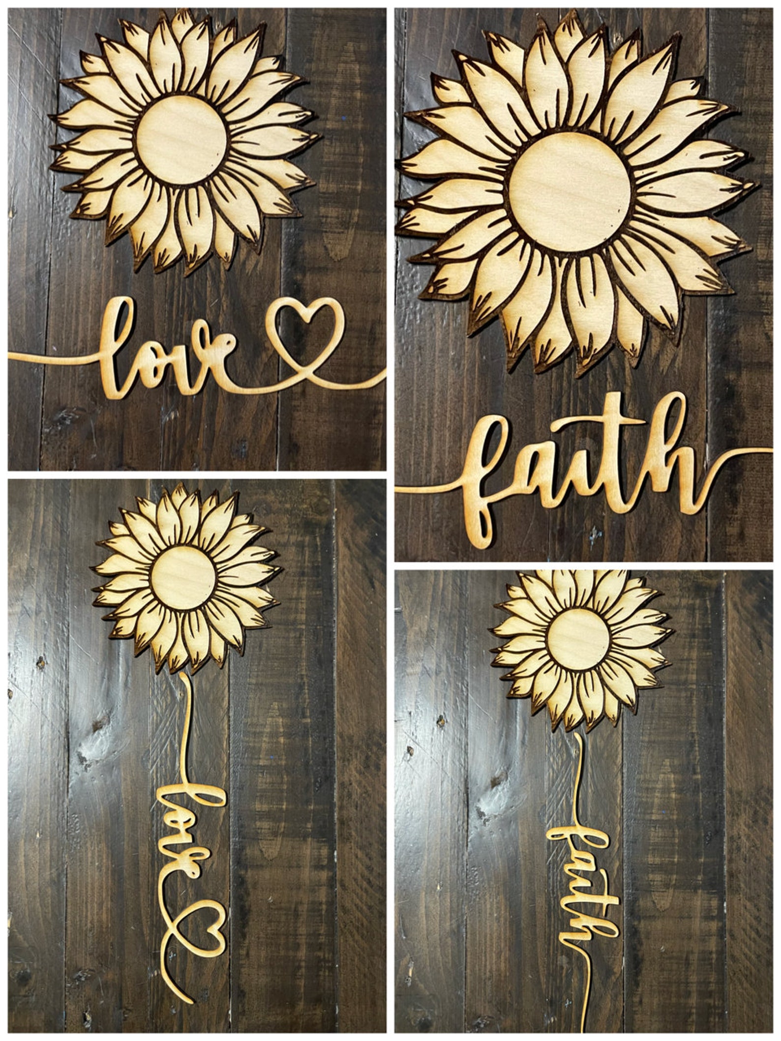 Engraved Sun Wood Cutout / Engraved Sun Wall Decor / Custom - Etsy