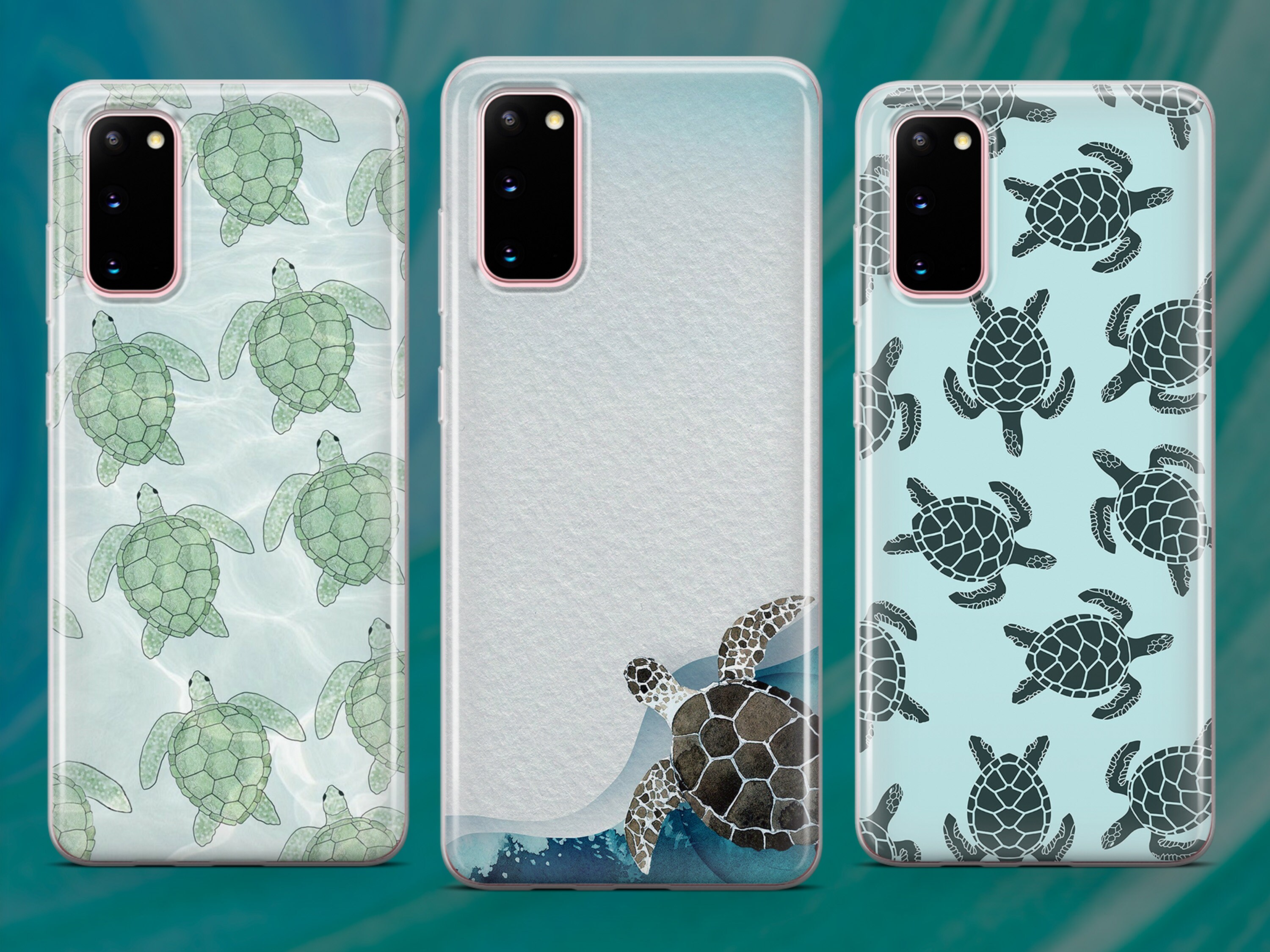 Sea Turtle Phone Case Marine Life Cover for iPhone 15 14 13 12 Pro 11 ...
