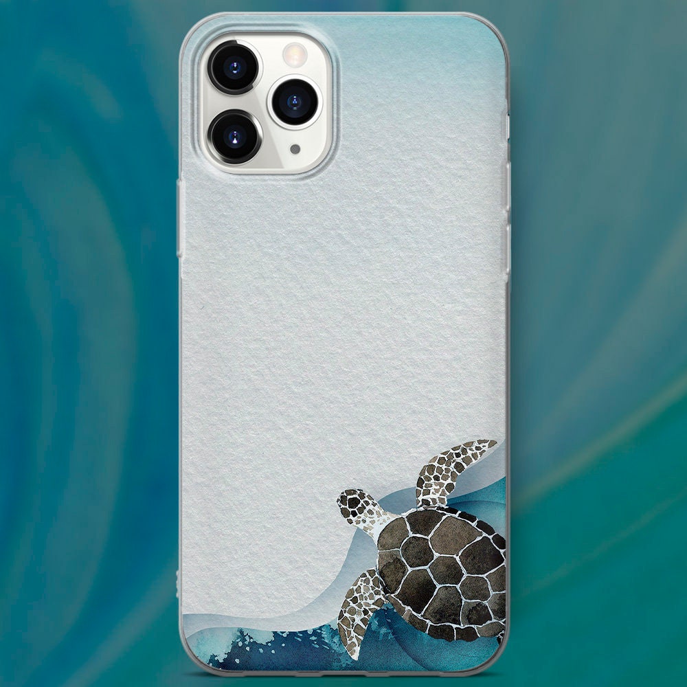 Sea Turtle Phone Case Marine Life Cover for iPhone 15 14 13 12 Pro 11 ...