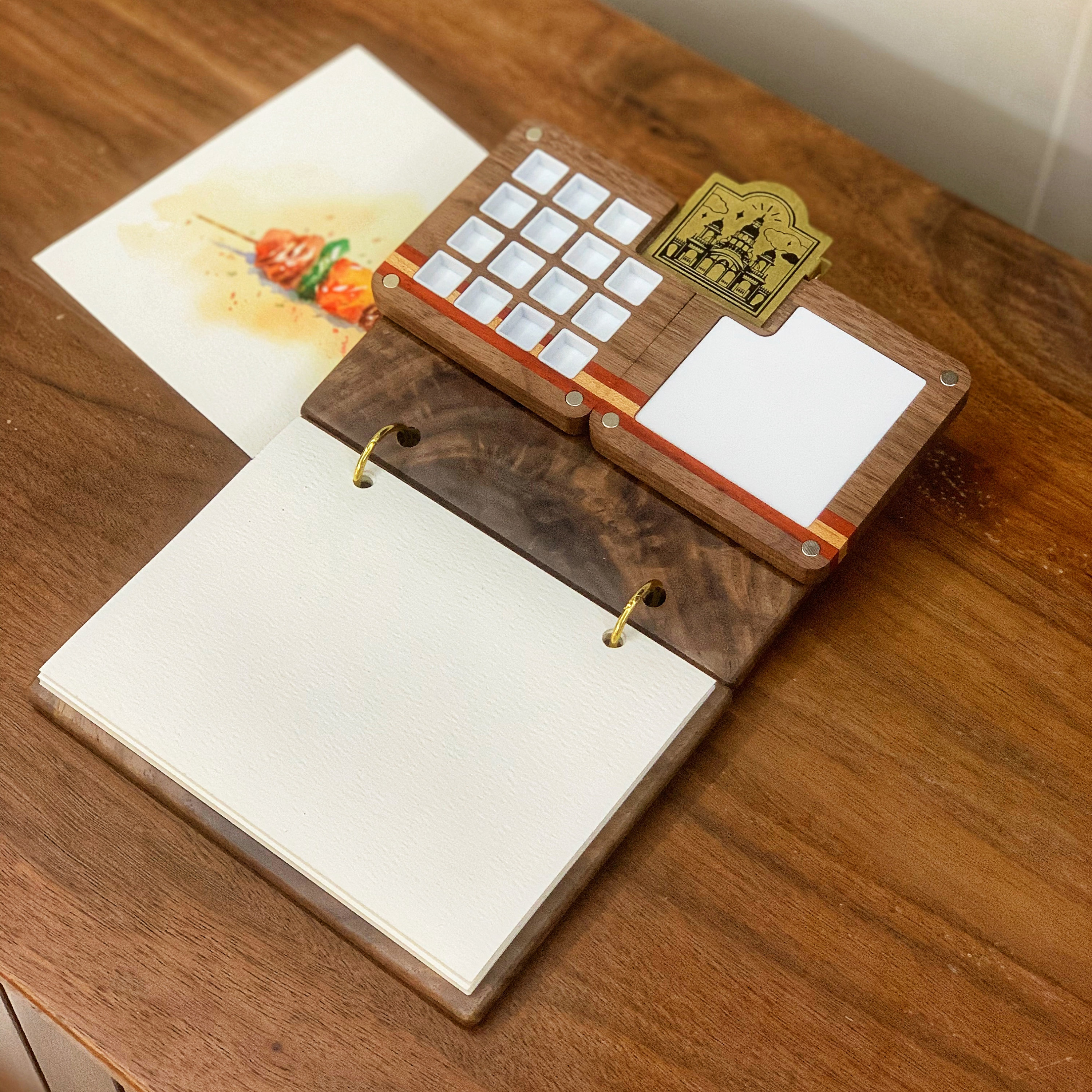 Go Draw Store/mini Watercolor Palettedrawing Bookwatercolor