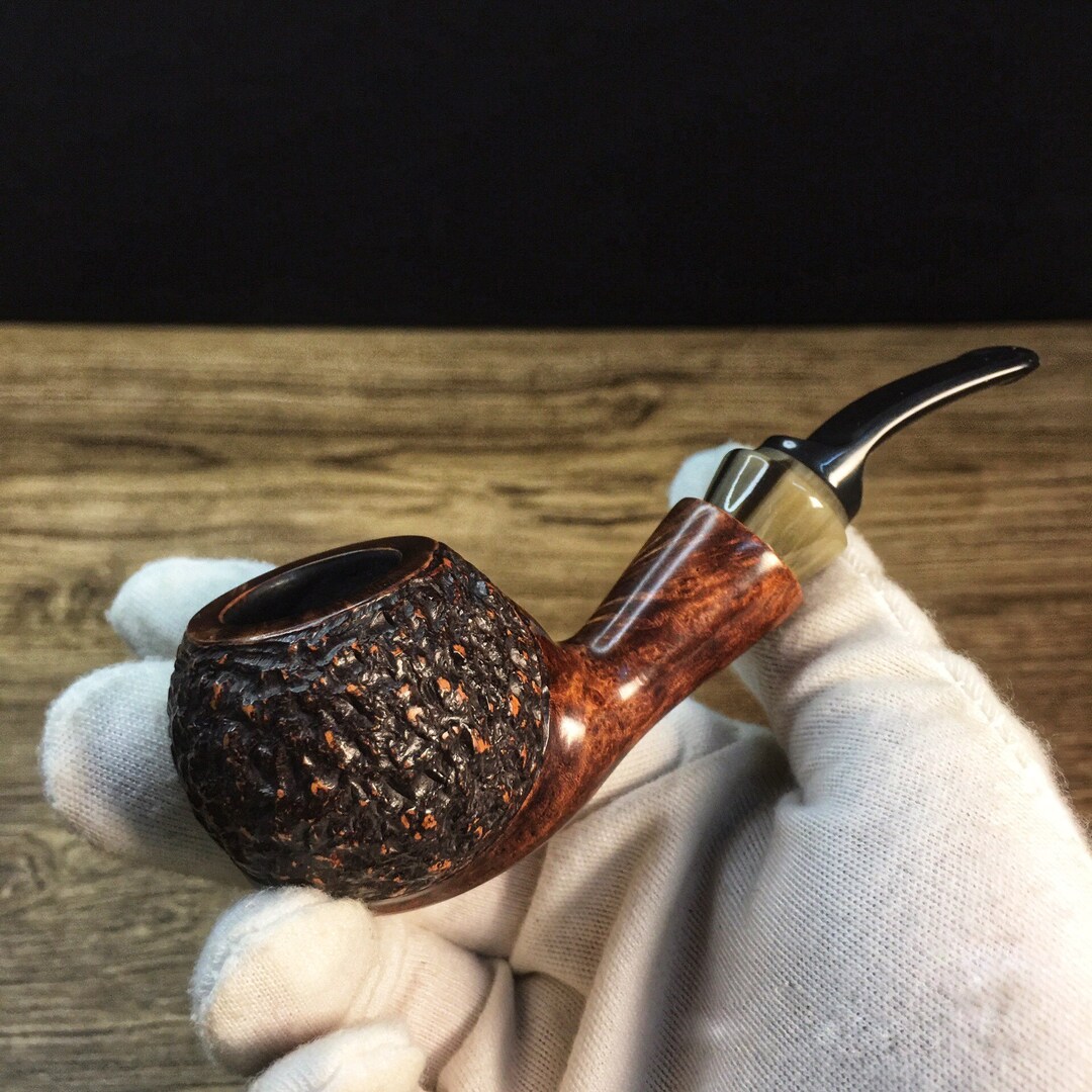 Spherical Pans Pipe Briar Wood Tobacco Pipe Perfect Beginner Pipe Kit ...