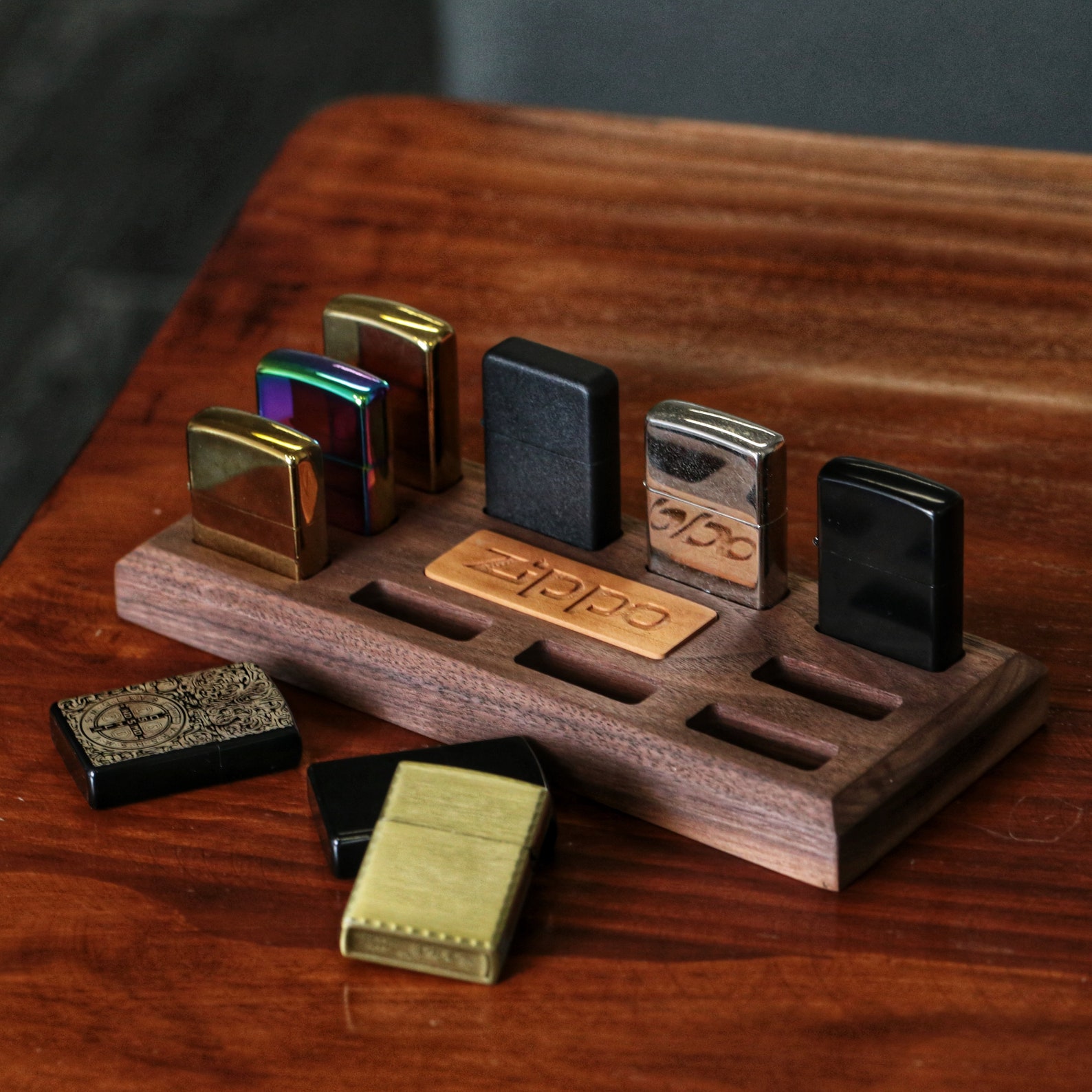 Display Case for 12 Zippo Lighters,detachable Lighters Box,vertical ...