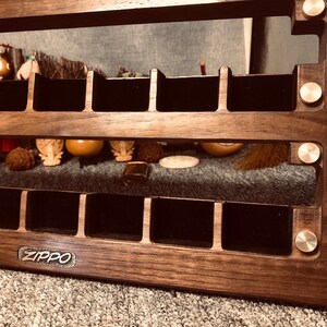 Black Walnut Solid Wood Custom Zippo Lighter Storage Box,store/display ...