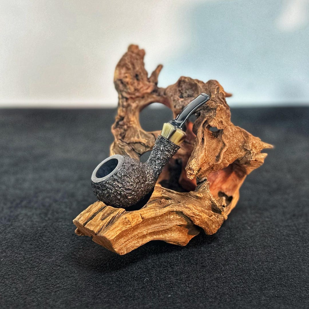 Spherical Pans Pipe Briar Wood Tobacco Pipe Perfect Beginner Pipe Kit ...