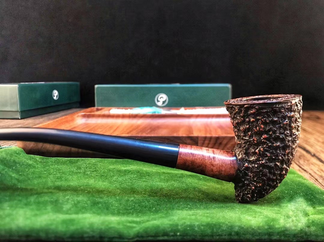 Briar Wood Curved Handle Tobacco Pipe ,churchwarden Pipe,perfect ...
