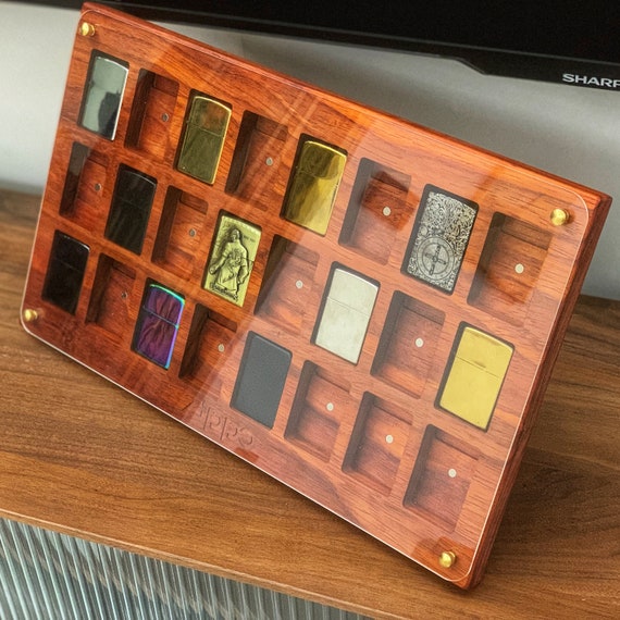 Personalized Display Case for 24 Zippo Lighterscollectible - Etsy