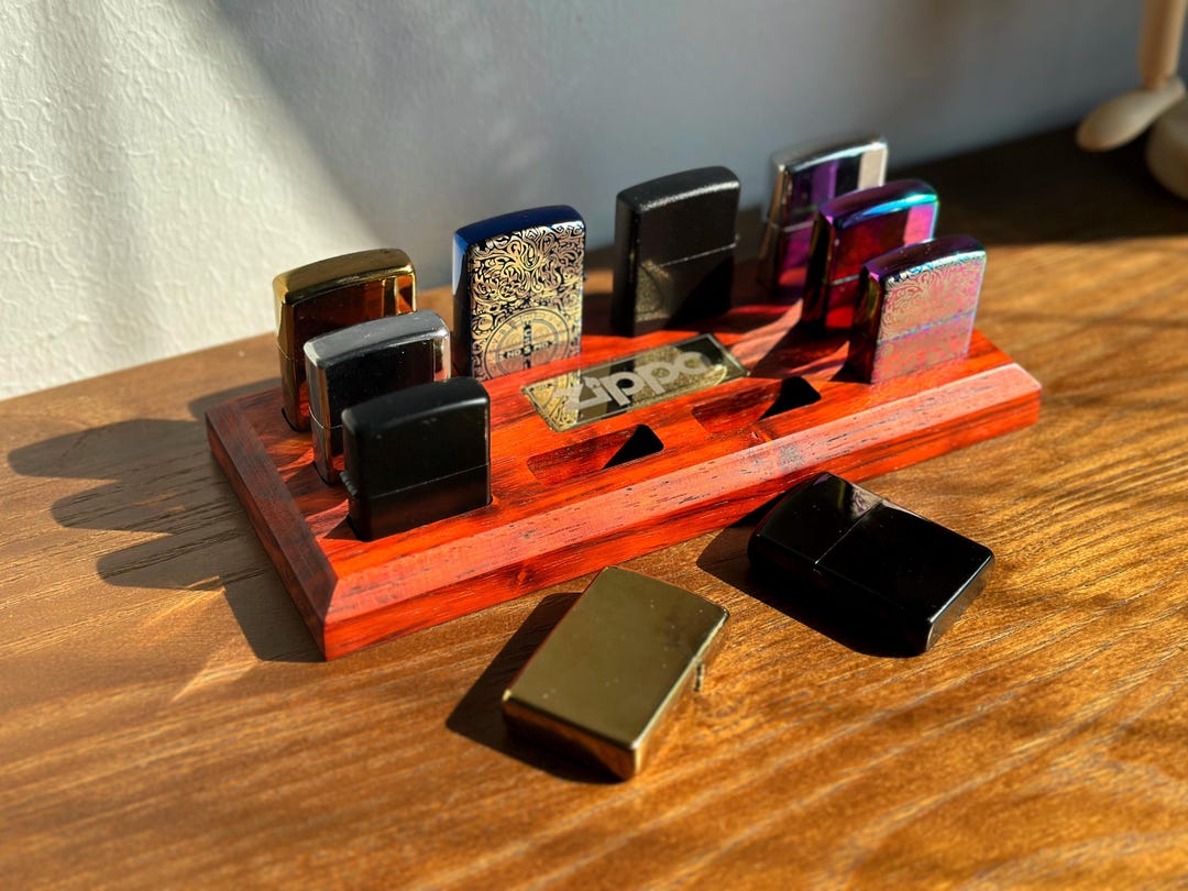 Display Case for 10 Zippo Lighters,collectible Organizer Box,zippo Rack ...