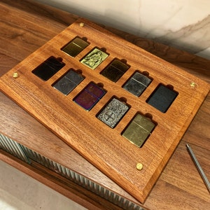 Zippo Holder,collectible Organizer Box,zippo Rack,compartment Display ...