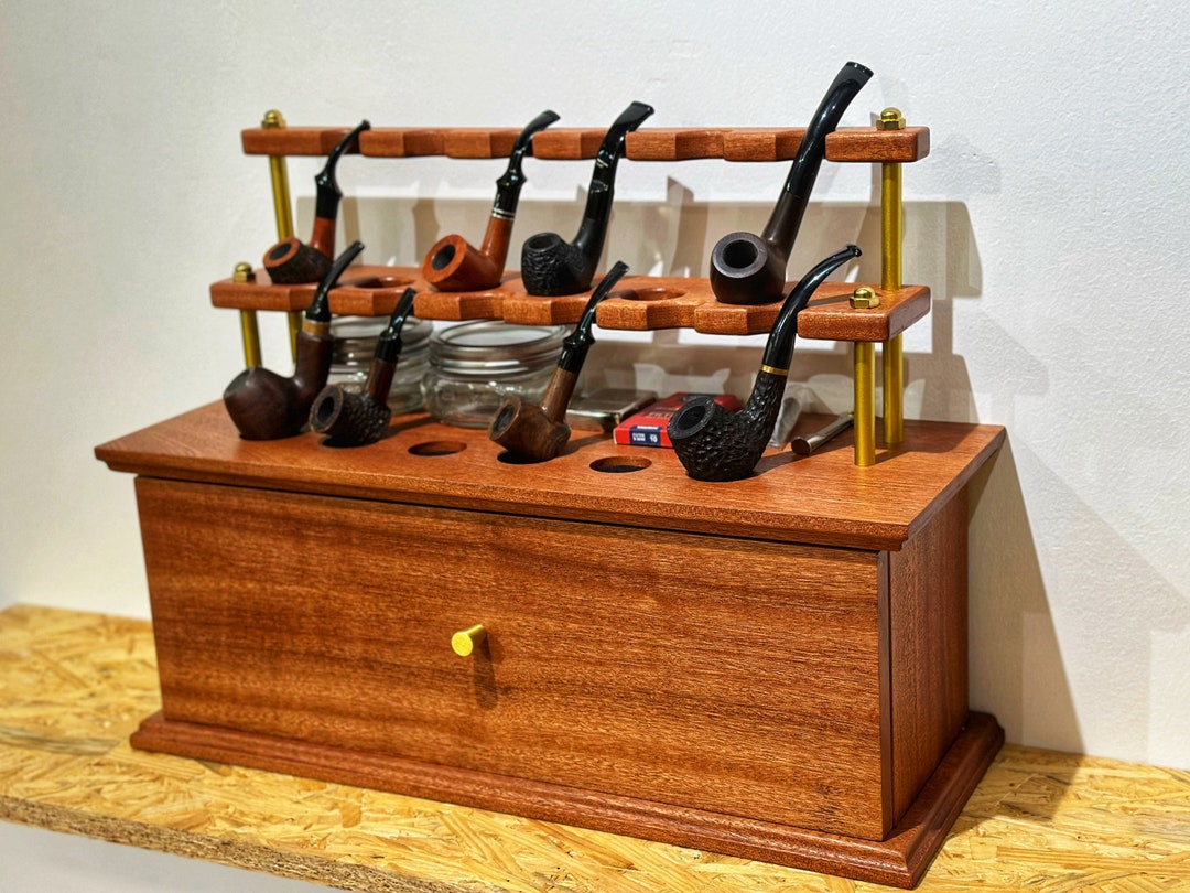Pipes Rack,stand for 12 PIPES, Pipe Rack, Tobacco Storage，smoking Pipes ...