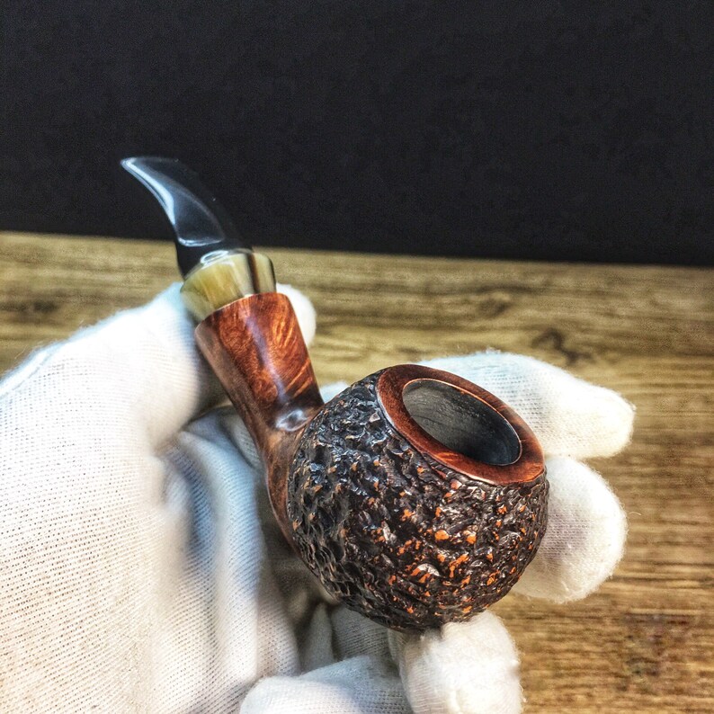 Spherical Pans Pipe Briar Wood Tobacco Pipe Perfect Beginner - Etsy