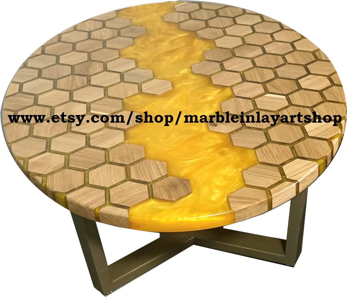Honeycomb Epoxy Table - Etsy