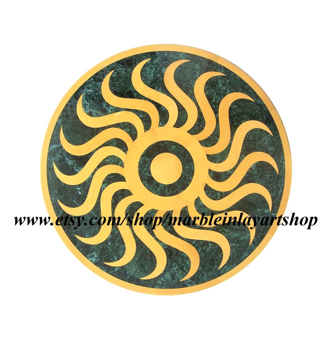 Round Marble Inlay Table, Modern Inlay Design Home Decor Furniture - Etsy