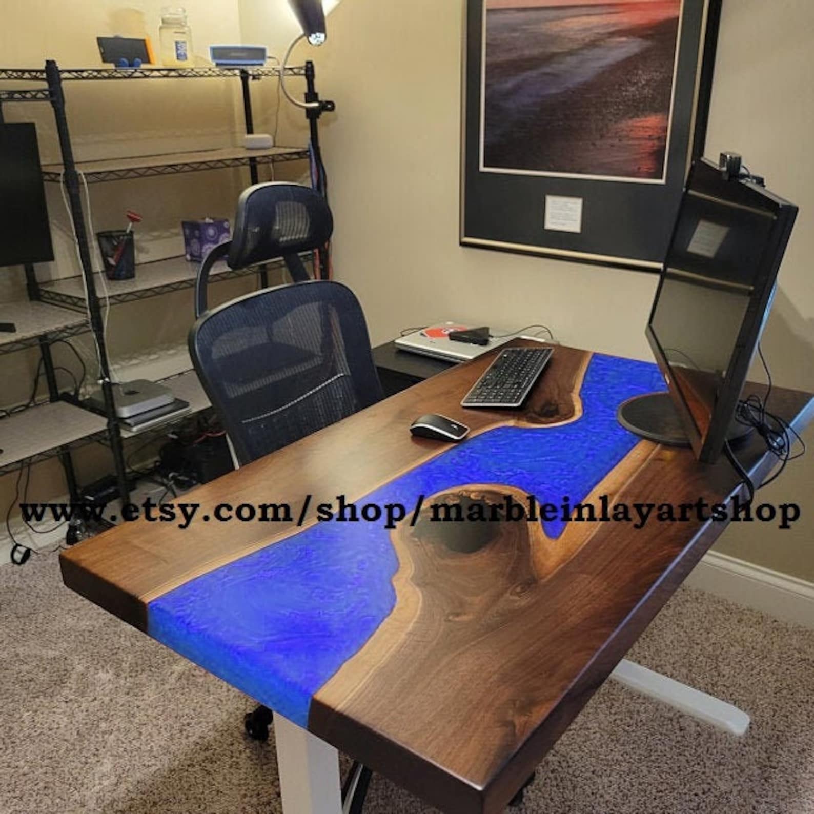 Epoxy Wood Desk, Epoxy Office Table, Epoxy Conference Table, Epoxy ...