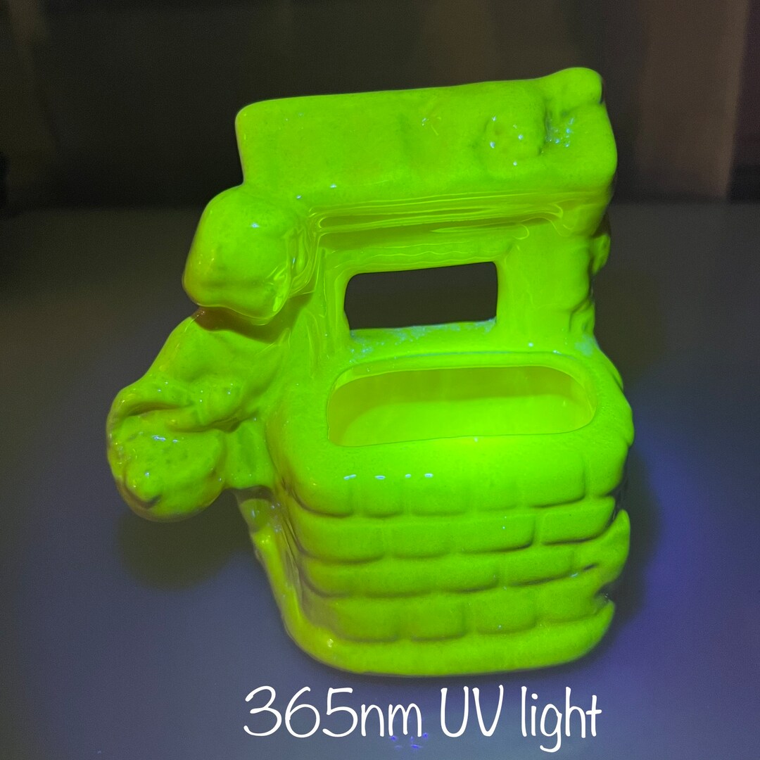 Vintage 5" Uranium Glaze Pottery Planter / Plant Holder - Little Girl ...