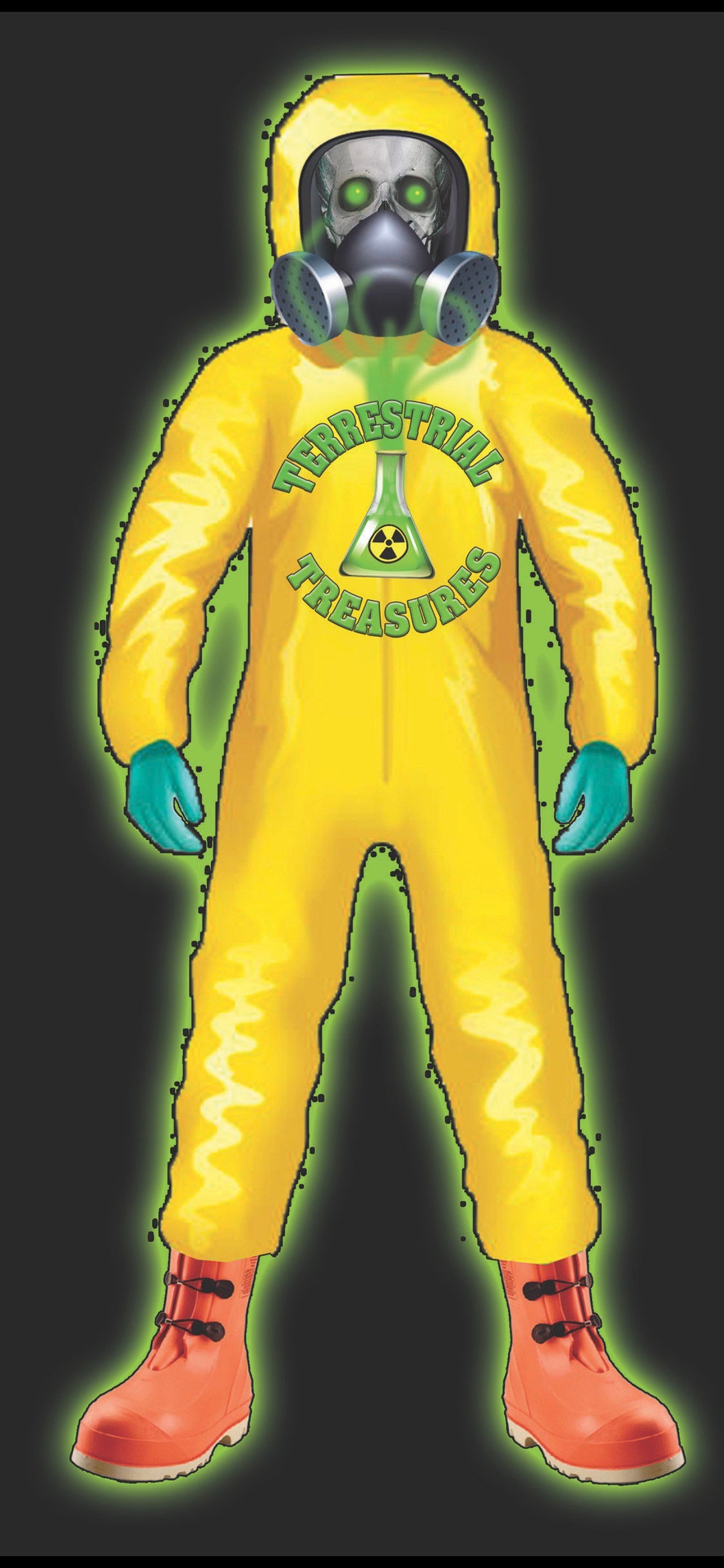 Uranium Radioactive Hazmat Suit High-quality Indoor-outdoor Sticker ...