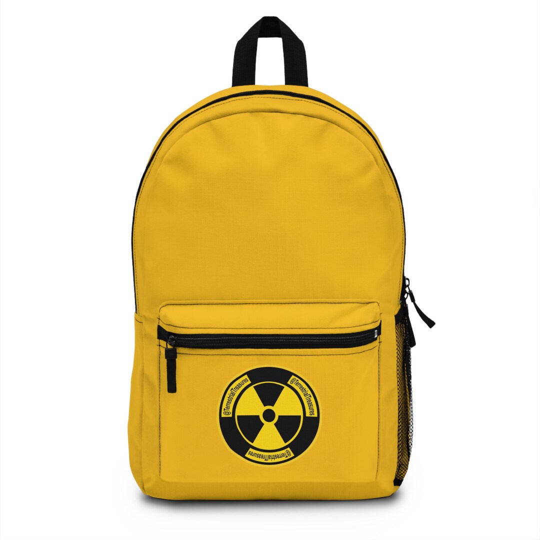 Terrestrial Treasures Radioactive Radiation Logo Yellow Backpack ...