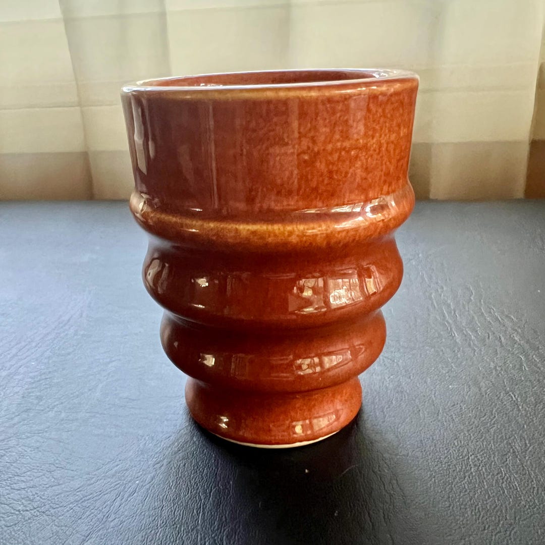 Vintage California Metlox Ridged Glass With Radioactive Uranium Glaze ...