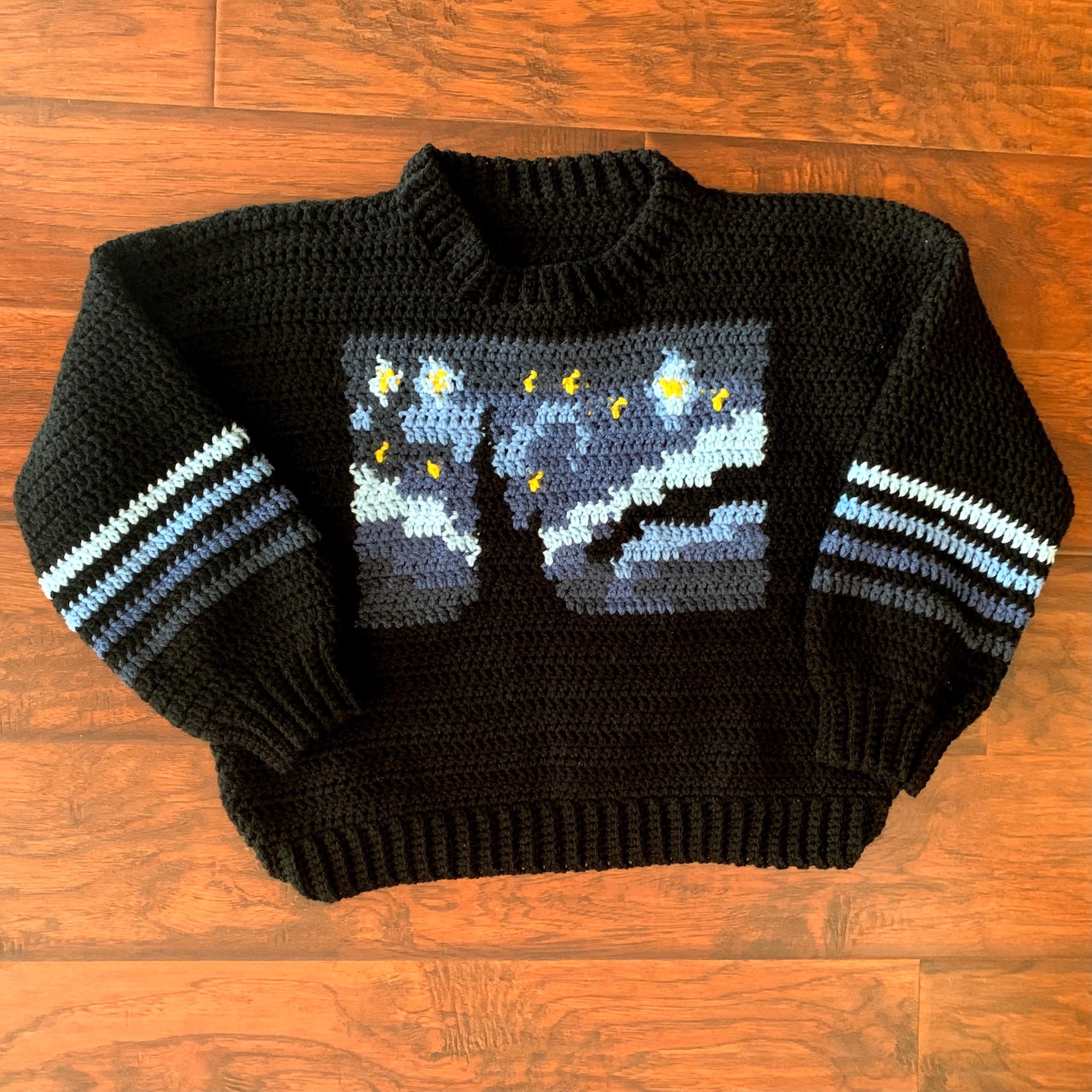 Starry Night Sweater Crochet Pattern - Etsy