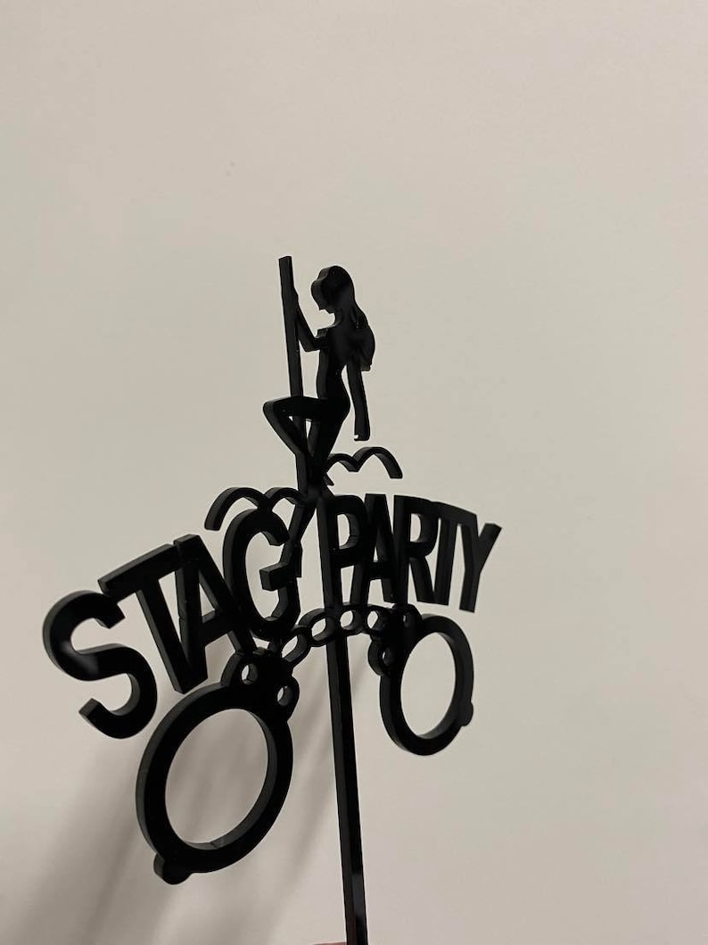 Stag Party Cake Topper - Etsy