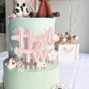 Acrylic Cake Topper Daisy Flower Design - Etsy