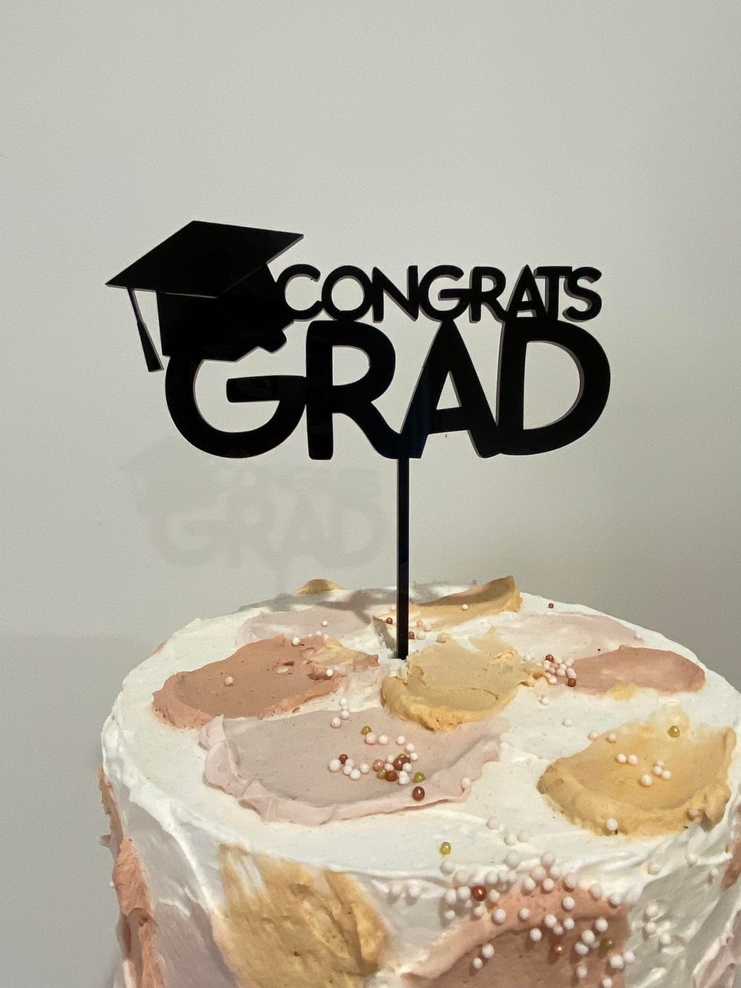 Graduation/ Congrats Grad Cake Topper - Etsy