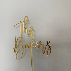 Customised Wedding Acrylic Cake Topper - Etsy