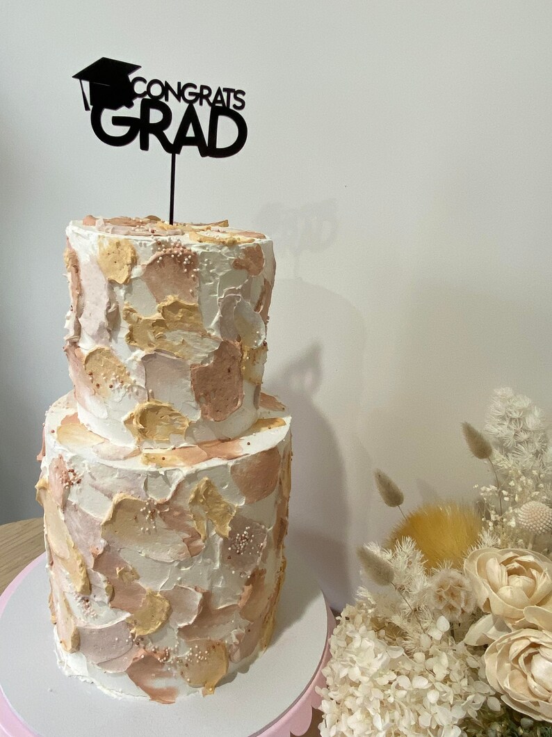 Graduation/ Congrats Grad Cake Topper - Etsy