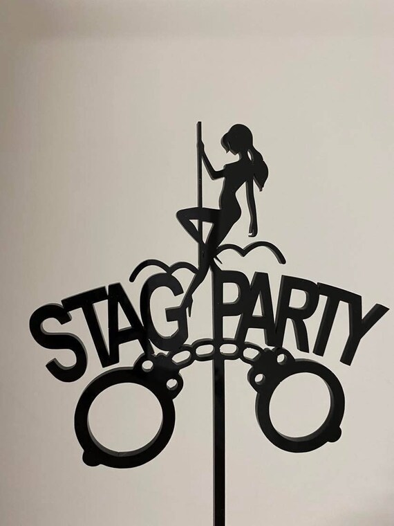 Stag Party Cake Topper - Etsy