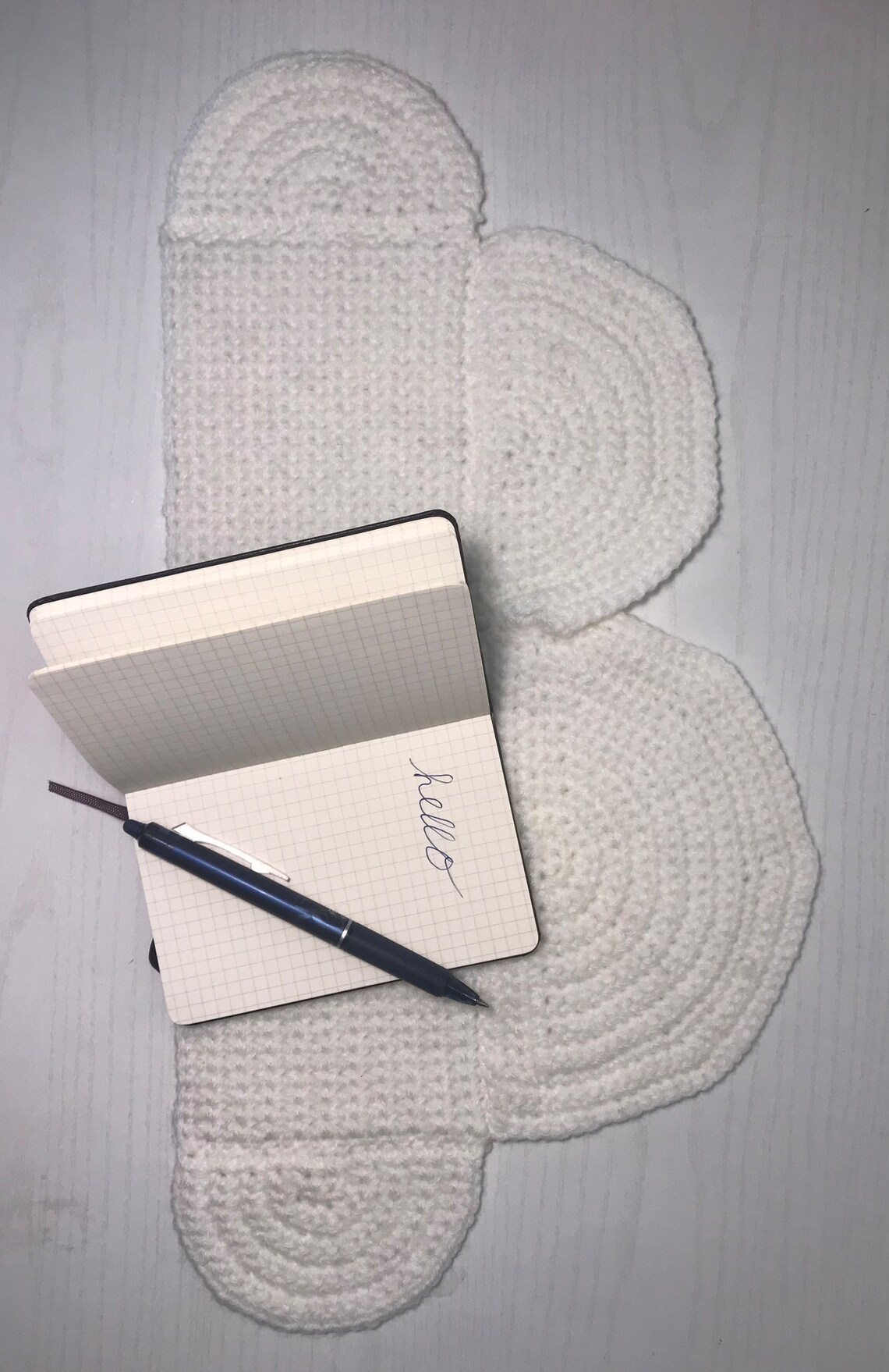 Crochet Cute Cloud PDF PATTERN Keyboard Mat for Desk and Bedroom Decor ...