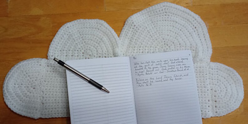 Crochet Cute Cloud PDF PATTERN Keyboard Mat for Desk and Bedroom Decor ...