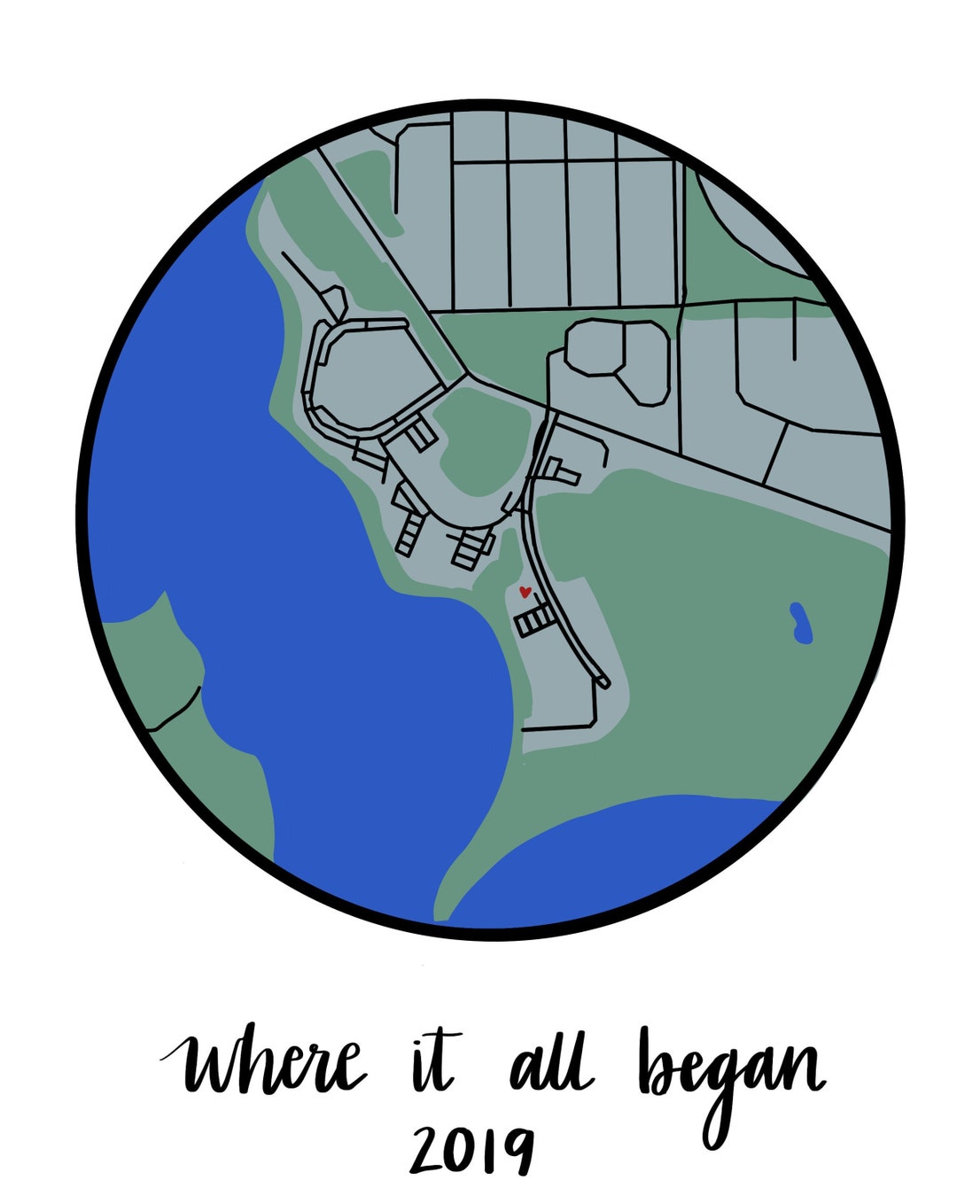 Custom Digital Map - Etsy