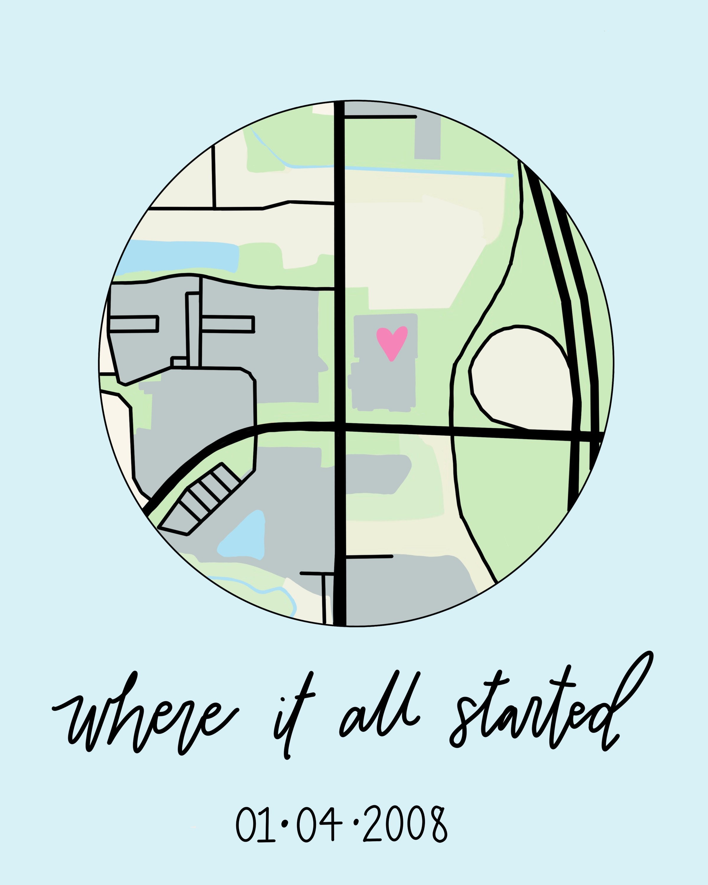 Custom Digital Map - Etsy