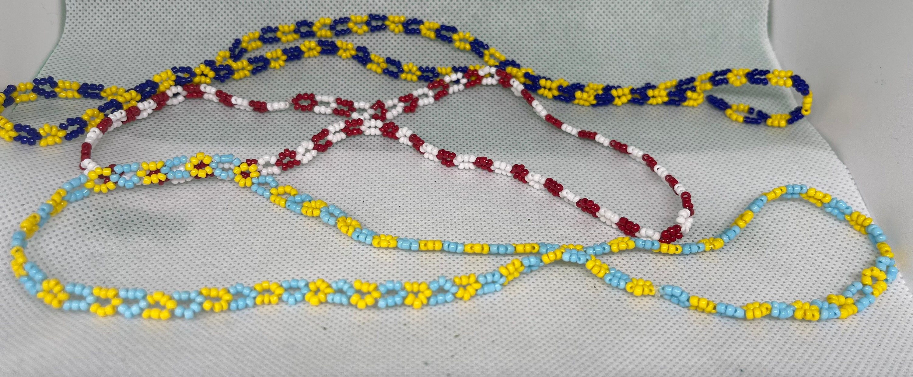 Two Colored Beaded Bracelets - Etsy