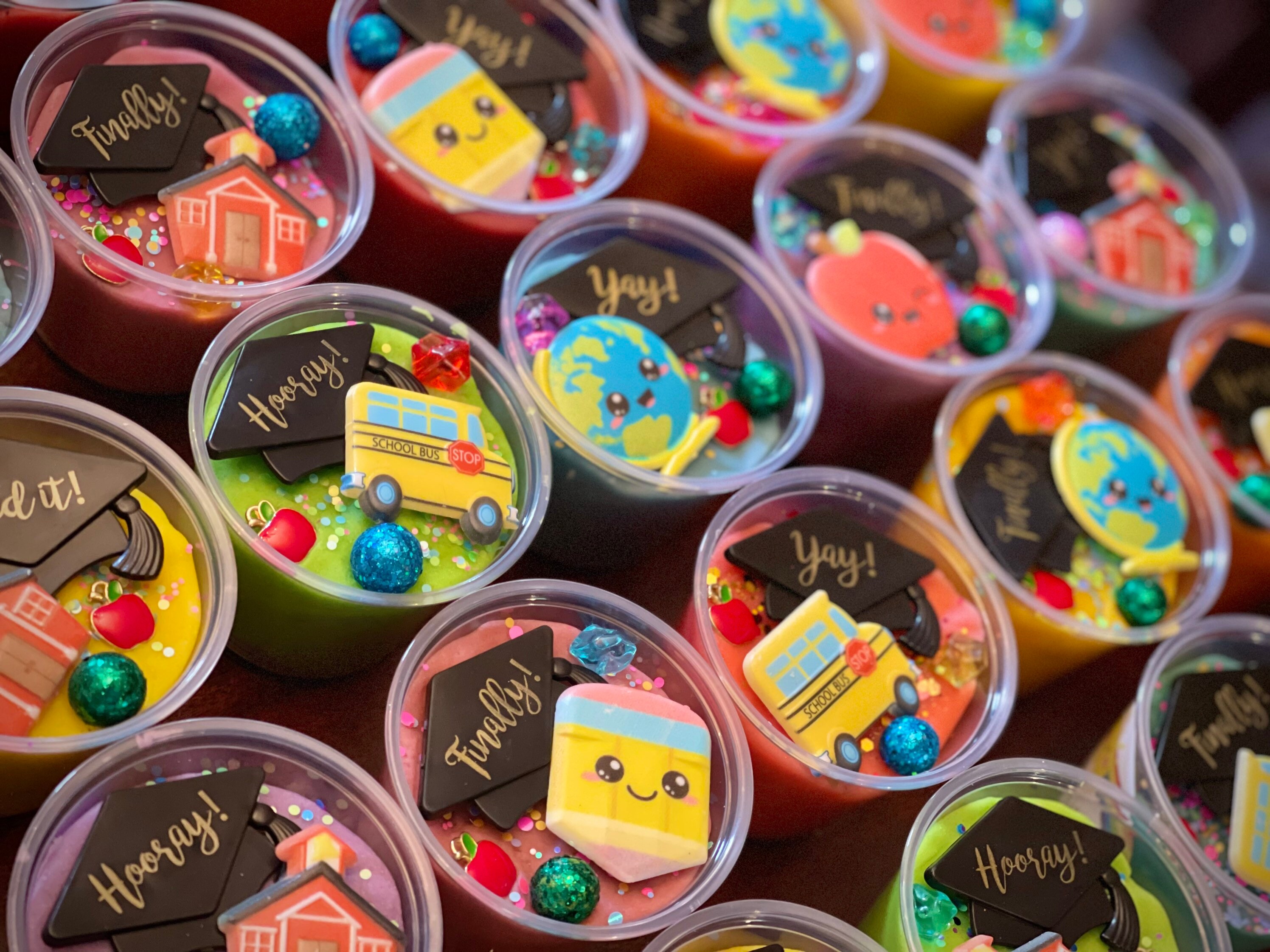 Graduation & Class Party Play Dough Favor Cups - Etsy