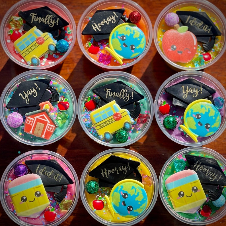 Graduation & Class Party Play Dough Favor Cups - Etsy