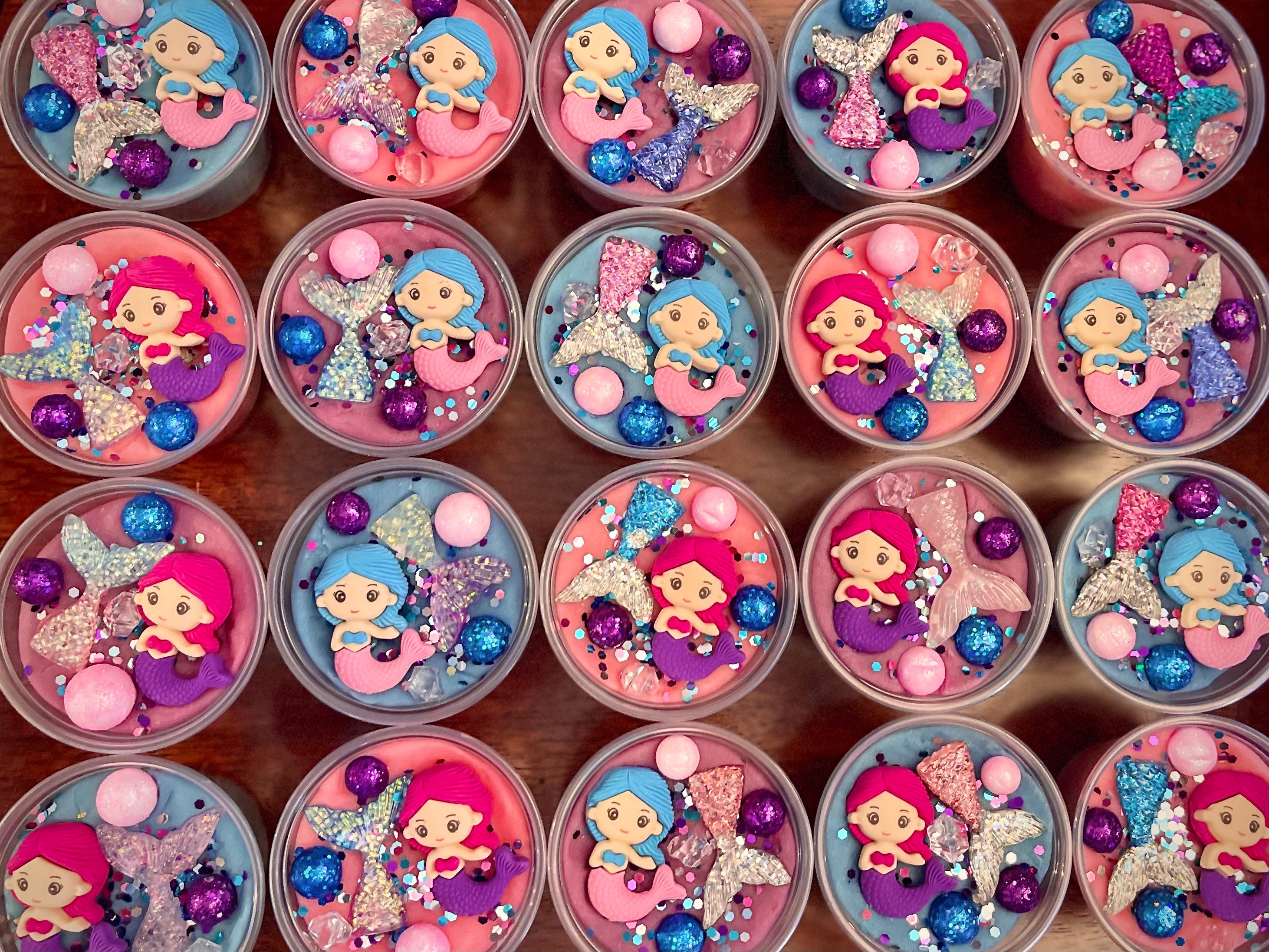 Mermaid Play Dough Party Favors - Etsy