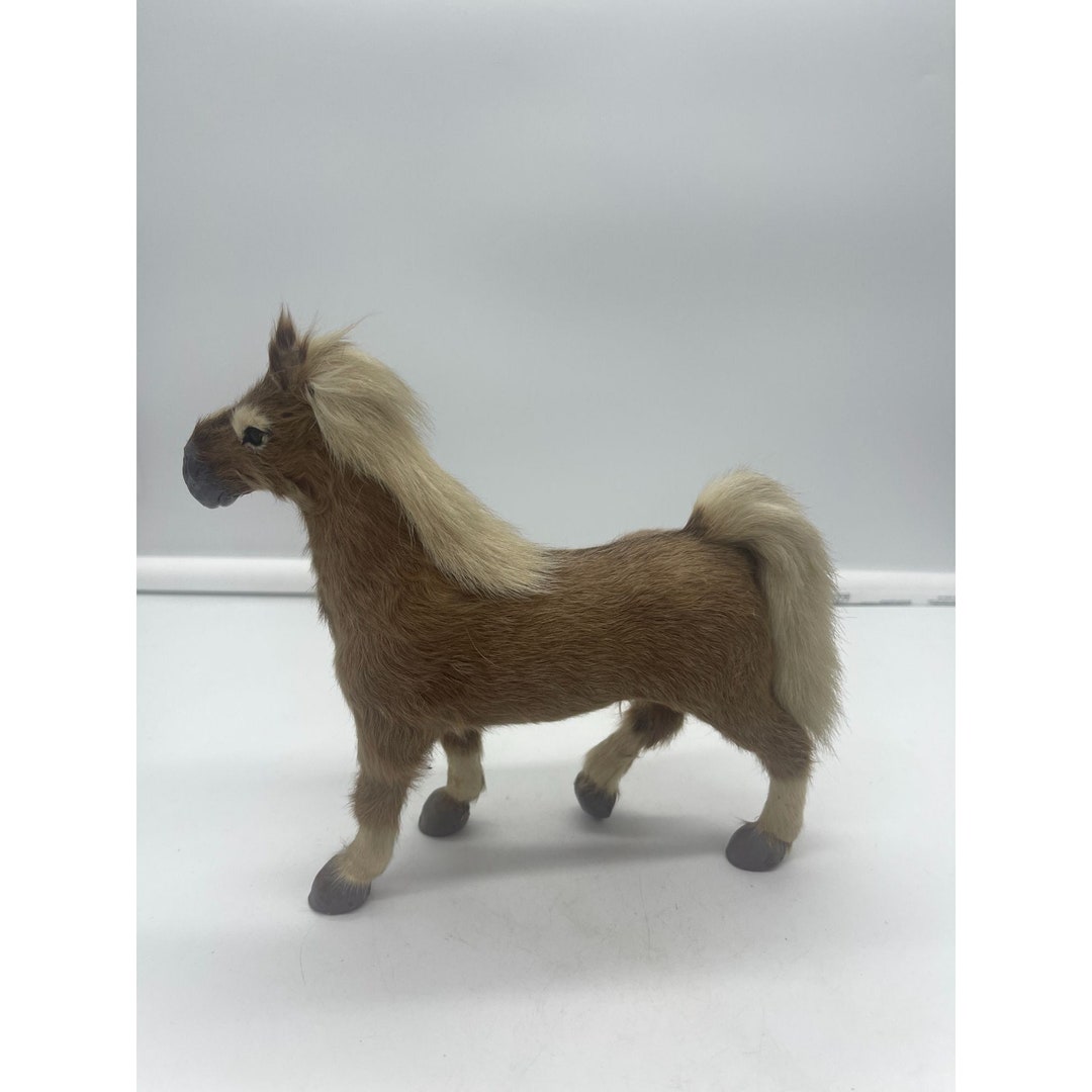 Vintage Real Fur Horse Pony Figurine Taxidermy Style - Etsy