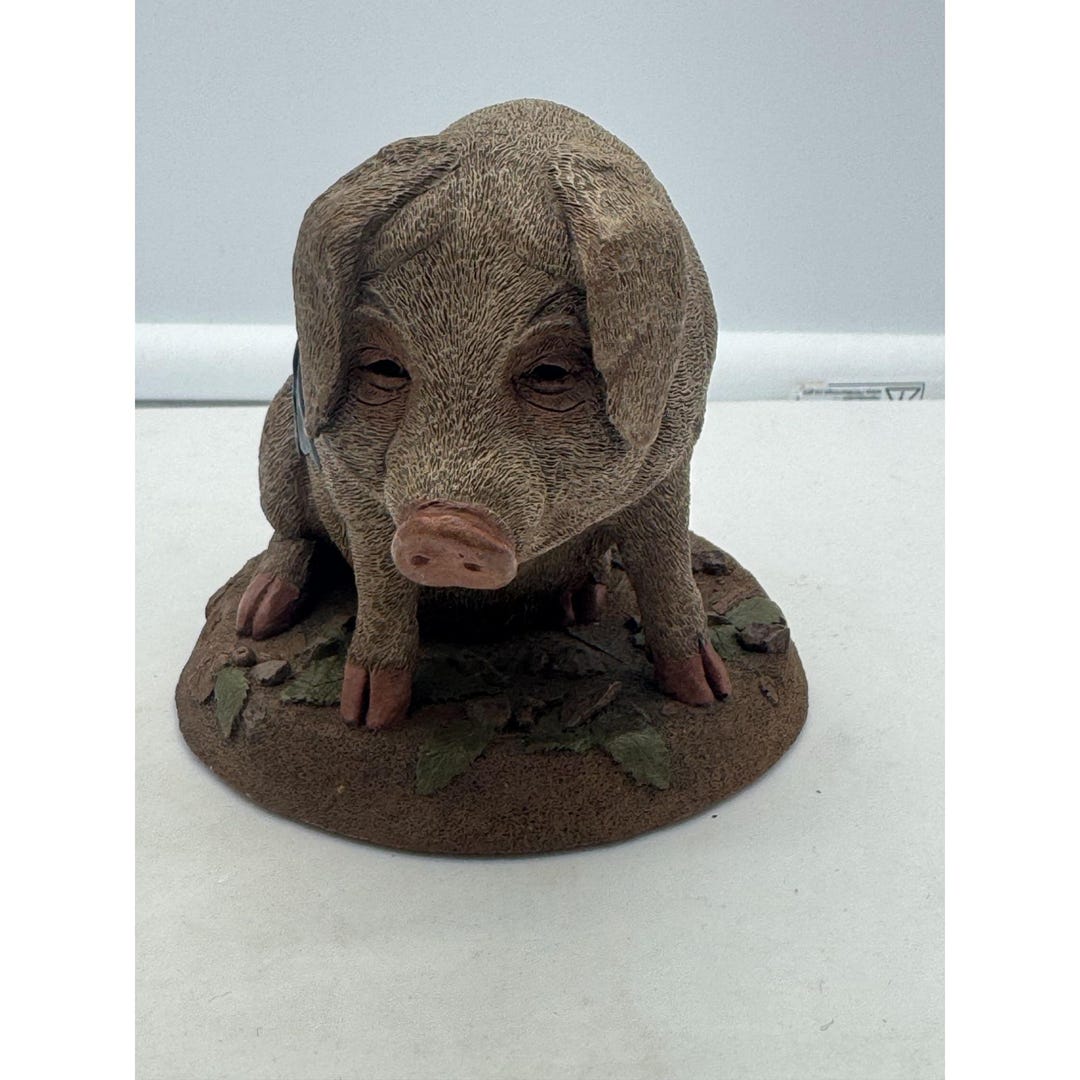 Vintage Tim Wolfe Cairn Studio "otis" the Pig Figurine Ink Signed - Etsy