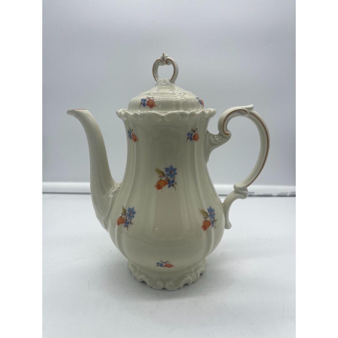 Edelstein Bavaria Maria Theresia Coffee Tea Pot With Lid Florals - Etsy