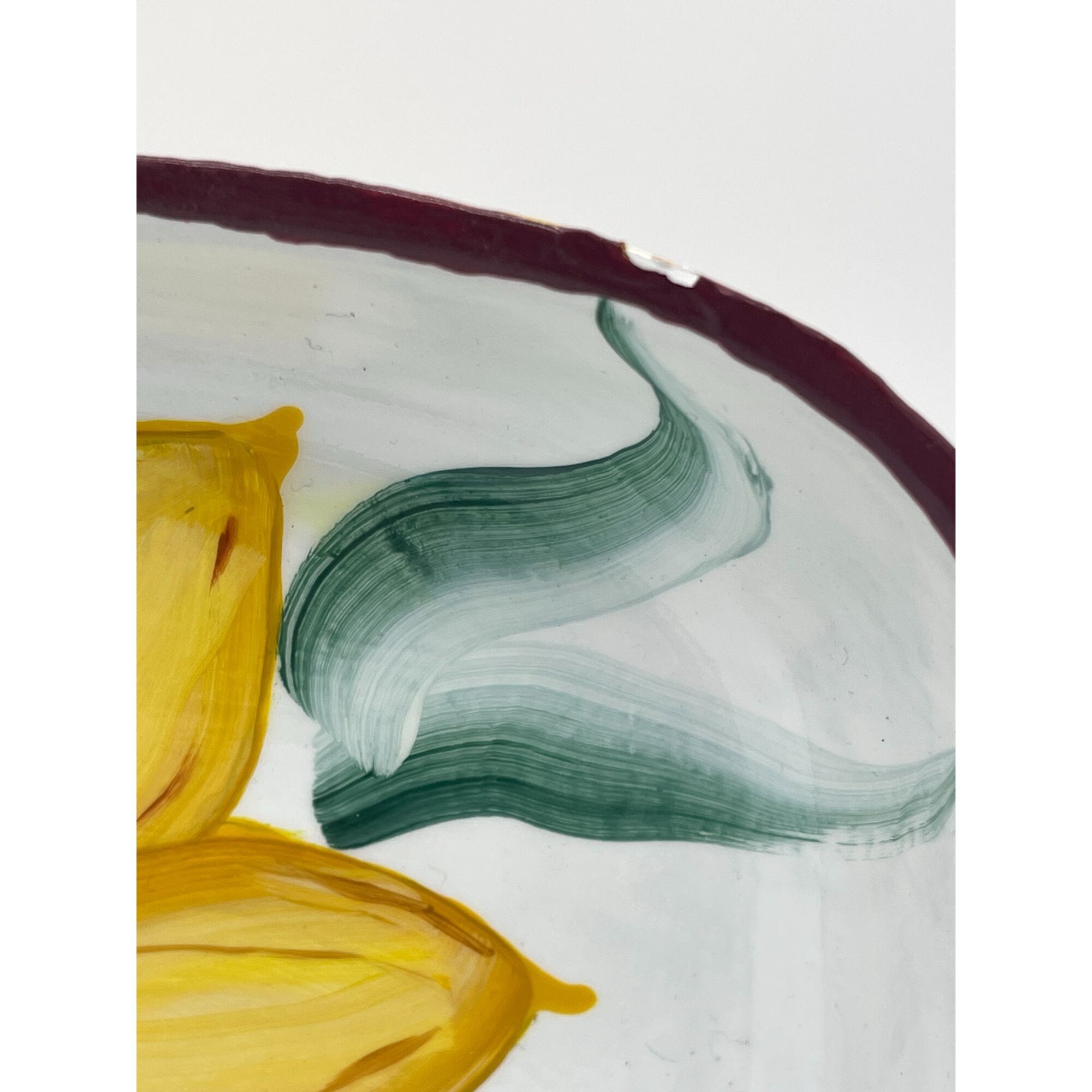 Hand Painted Sunflower Ceramic Platter Tray 9 Inch - Etsy