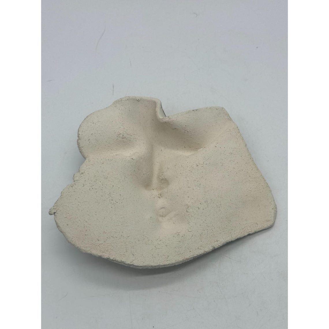 Art Pottery Mask Face Sculpture Pressed Flowers Signed Lorraine - Etsy