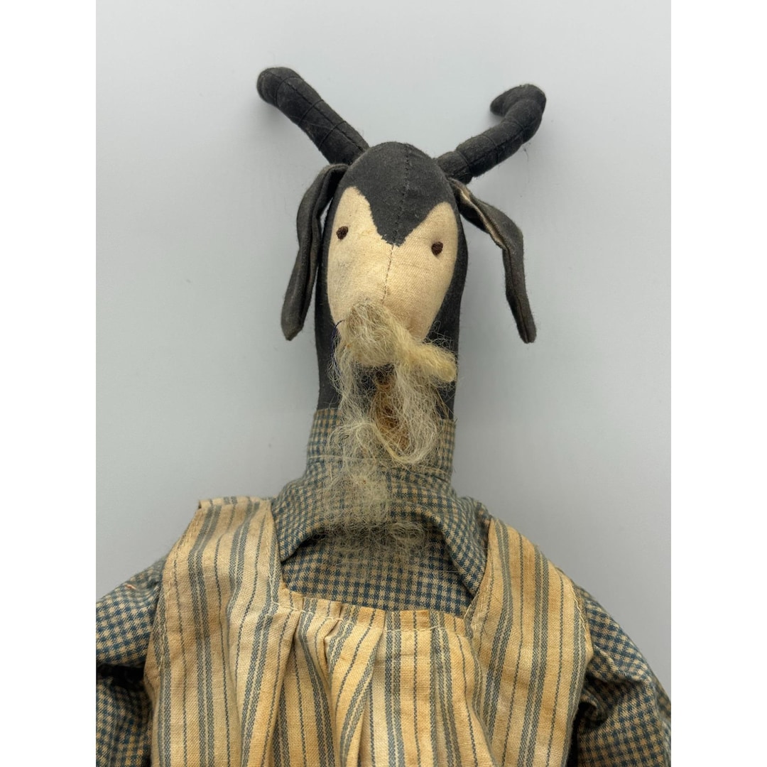 Vintage Stuffed Goat Primitive Folk Art Decor - Etsy