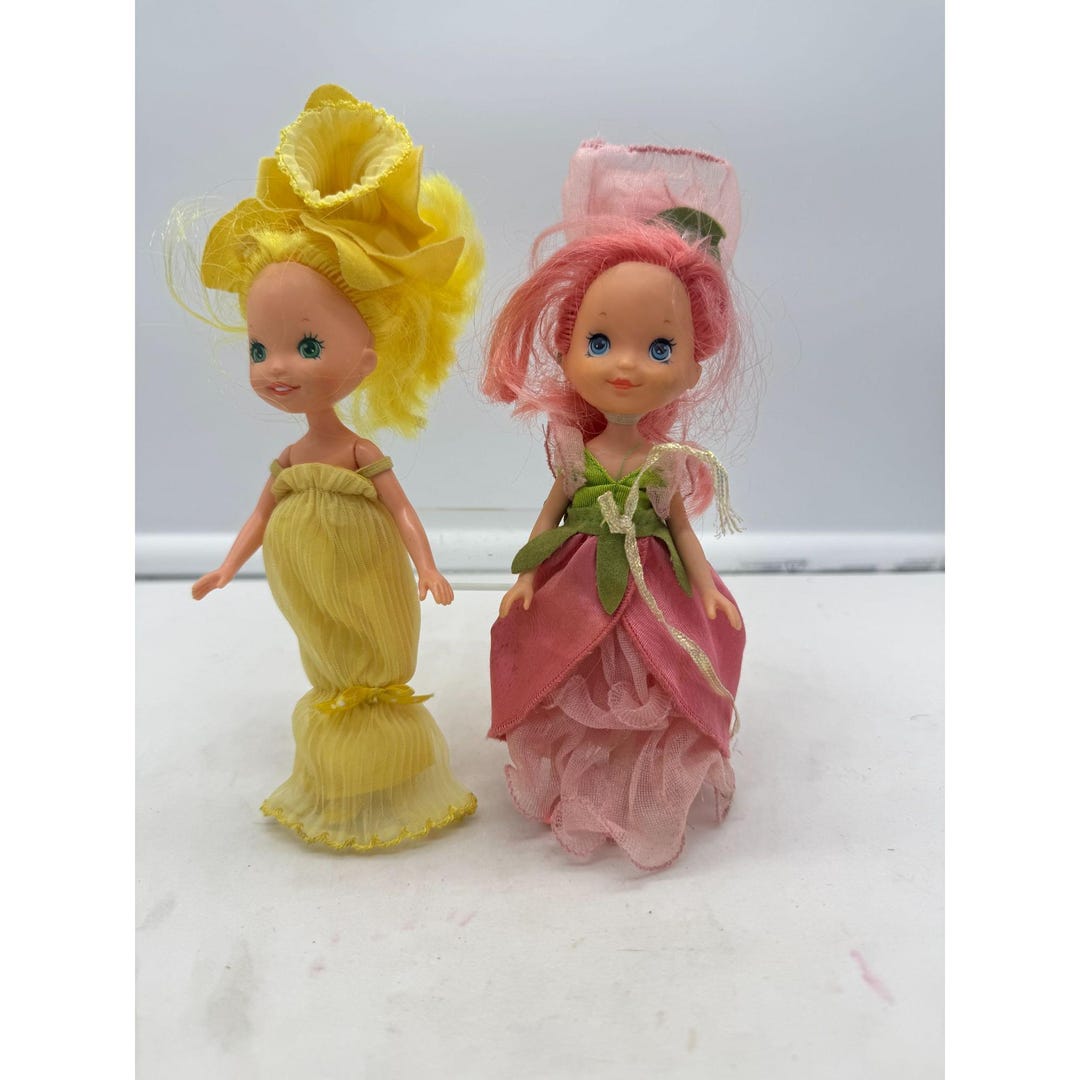 Vintage 1984 Kenner Rose Petal Place Dolls Daffodil and Rosebud - Etsy