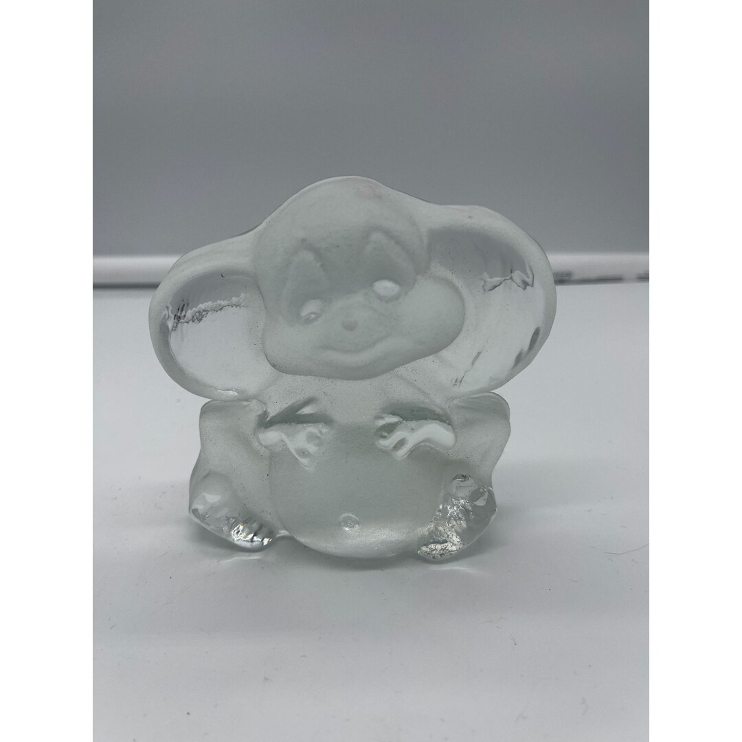 Viking Glass Crystal Mouse Flat Back Paperweight - Etsy