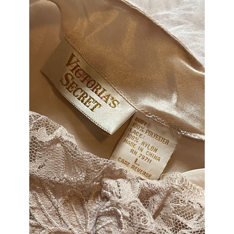 Vintage Victoria's Secret Gold Label Night Gown Slip Dress With Lace ...